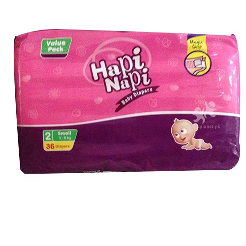 Hapi Napi Diapers (Small) 36 pcs - Baby Diapers | Gomart.pk