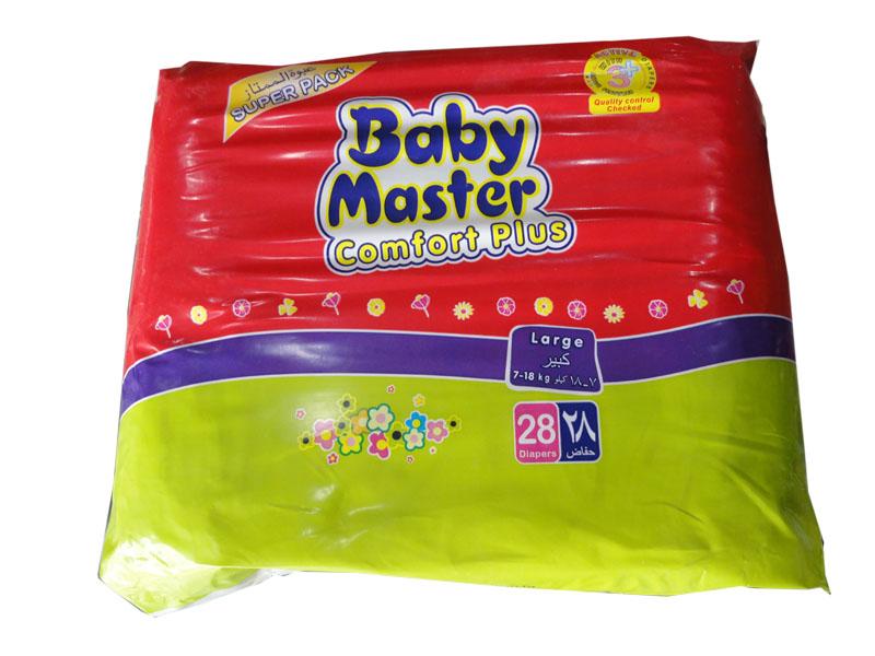 Baby Master Diapers Large (28Pcs) - Baby Diapers | Gomart.pk