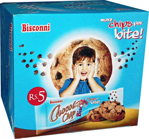 Bisconni Chocolate Chip Kite Biscuit (24 Ticky Packs Box) - Snacks ...