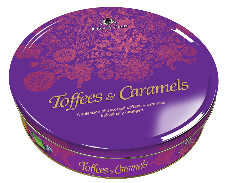 Foley & Court Toffee Colorful Tin Purple (800gm) - Chocolates & Sweets ...