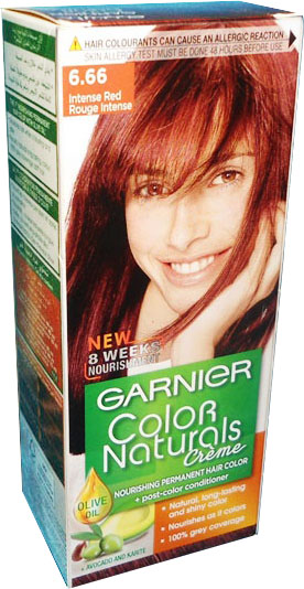 Garnier Color Naturals No. 6.66 (intense Red) - Hair Color & Dye ...