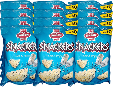 Kolson Snackers Salt And Pepper (12x18gm) - Snacks/chips & Biscuits ...