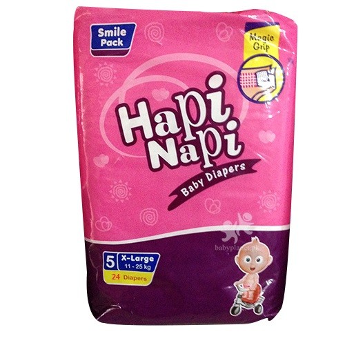 Hapi Napi Diapers (Extra Large) 24 pcs - Baby Diapers | Gomart.pk