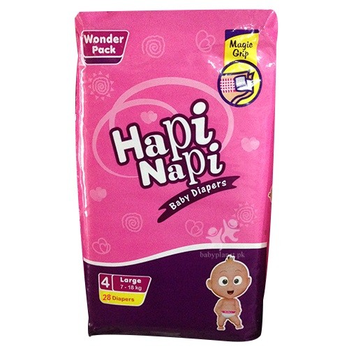 Hapi Napi Diapers (Large) 28 pcs - Baby Diapers | Gomart.pk