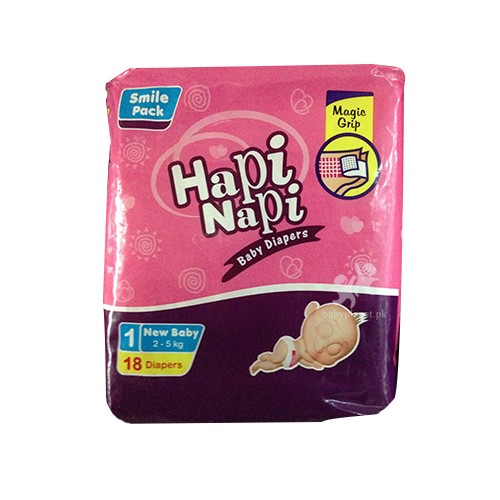 Hapi Napi Diapers (Small) 18 pcs - Baby Diapers | Gomart.pk