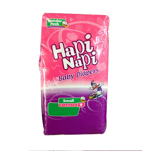 Hapi Napi (Small) 9 pcs - Baby Diapers | Gomart.pk