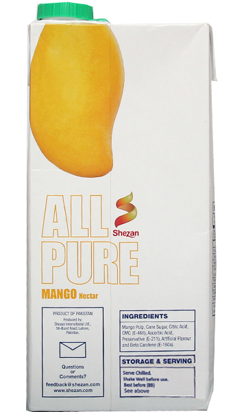 Shezan All Pure Mango Nectar (1ltr) - Juices | Gomart.pk