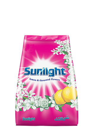 SUNLIGHT WASHING POWDER - PINK (500G) - Laundry | Gomart.pk